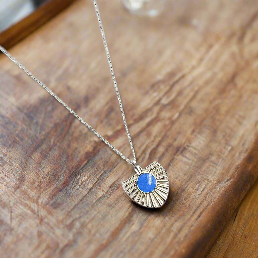 Turquoise Sterling Silver Sun Pendant | Lost Lover